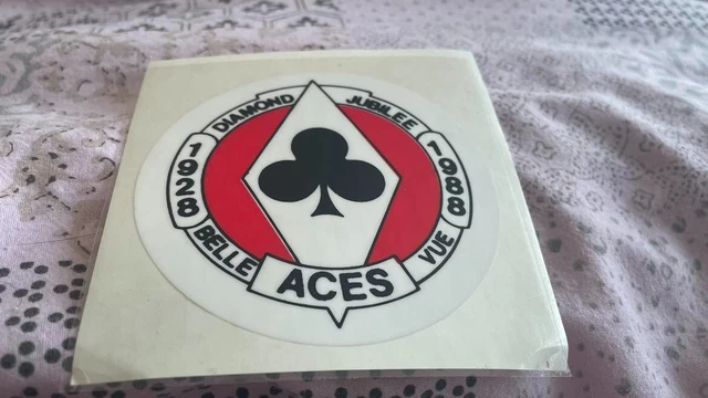 BELLE VUE ACES----1988--SPEEDWAY--CAR Sticker £3.99 - PicClick UK