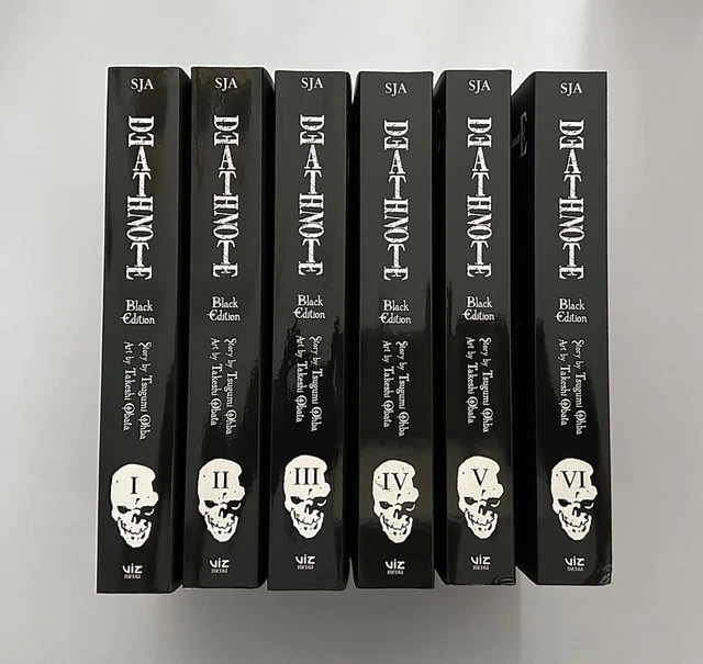 DEATH NOTE BLACK Edition Complete Set Books 1 2 3 4 5 6 (Vol 1-12) $74. ...
