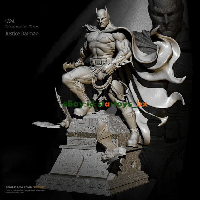BATMAN 1/24 UNPAINTED Resin Model Kit Unassembled Garage Kit Figure ...