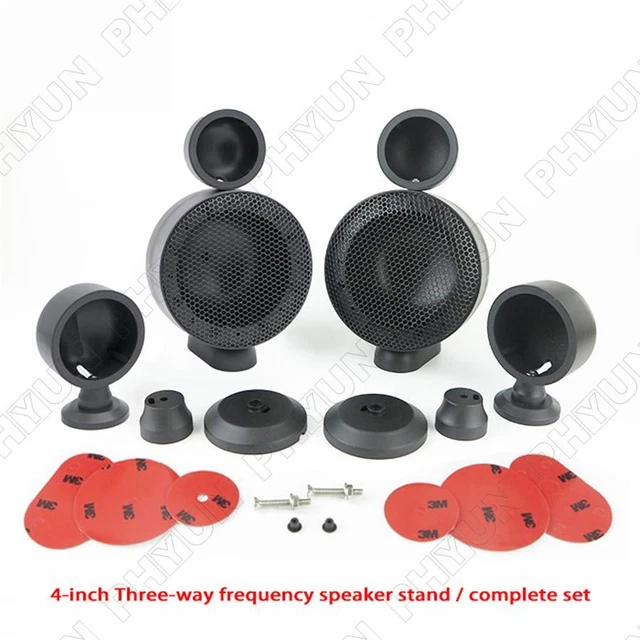 4& THREE-WAY A-PILLAR Tweeter Triangle Treble Midrange Speaker+Bracket Universal £57.72 ...