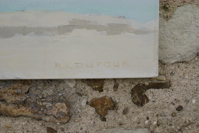 LA DUNE DU Pilat Huile sur toile signe Roger Lucien Dufour 1918/2002 ...
