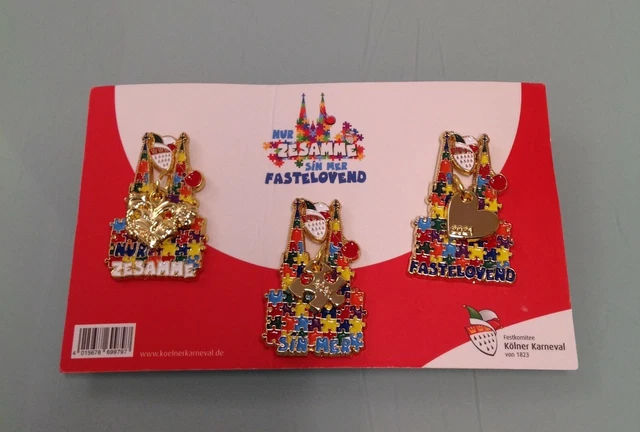 FESTKOMITEE KÖLN 2021 NEU Anstecker TOP 3er Set OVP Karnevalsorden ...