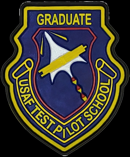 4.75& USAF AIR Force Test Pilot School Graduate Color Military Leather ...