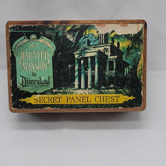 RARE 70S DISNEYLAND Haunted Mansion Secret Panel Chest Vintage Puzzle ...
