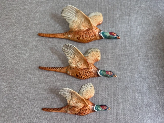 RARE VINTAGE BESWICK Flying Pheasant’s X 3. 1930’s-1960’s Condition is ...