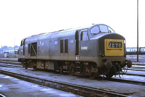 ORIGINAL COLOUR SLIDE of D5902 BR class 23 Baby Deltic diesel loco £25. ...
