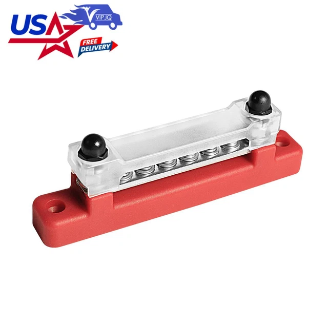 6 WAY 150A Rated Bus Bar Power Distribution Terminal Block For Auto ...