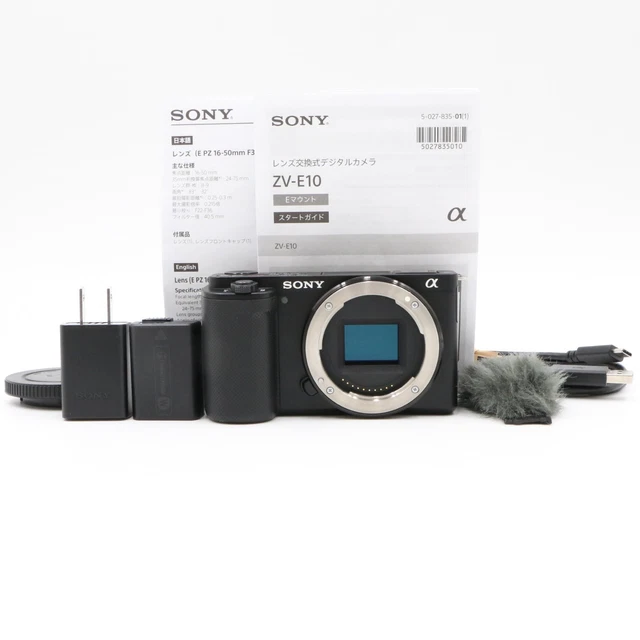 SONY ALPHA ZV-E10 Mirrorless Camera body Shutter Count 423 [Near Mint ...