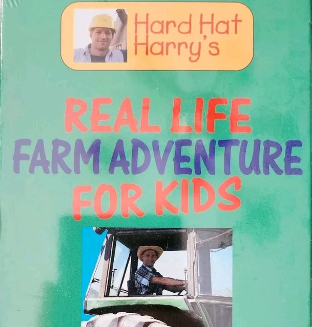 1995 REAL LIFE Farm Adventure For Kids VHS Sealed Cassette Hard Hat ...