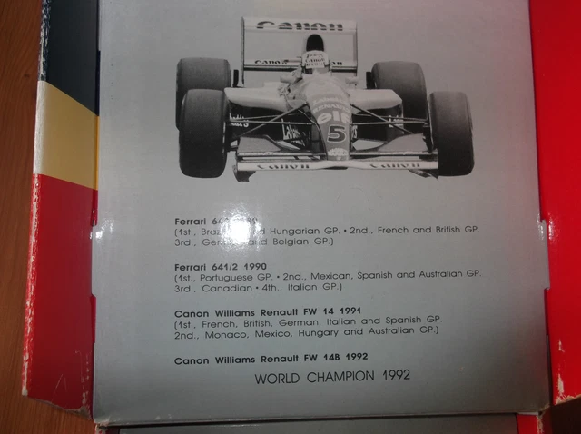 ONYX F1 Nigel Mansell 1992 World champion commemorative edition of his ...