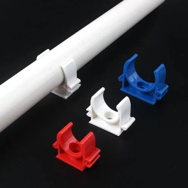 PVC TUBE FITTINGS U Type U-shaped Pipe Clamp Water Hose Connectors Home ...
