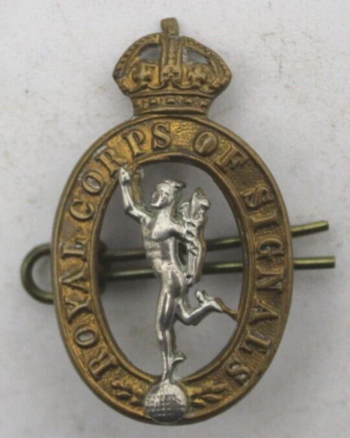 WW2 ROYAL CORPS Of Signals Military Cap Badge £13.95 - PicClick UK