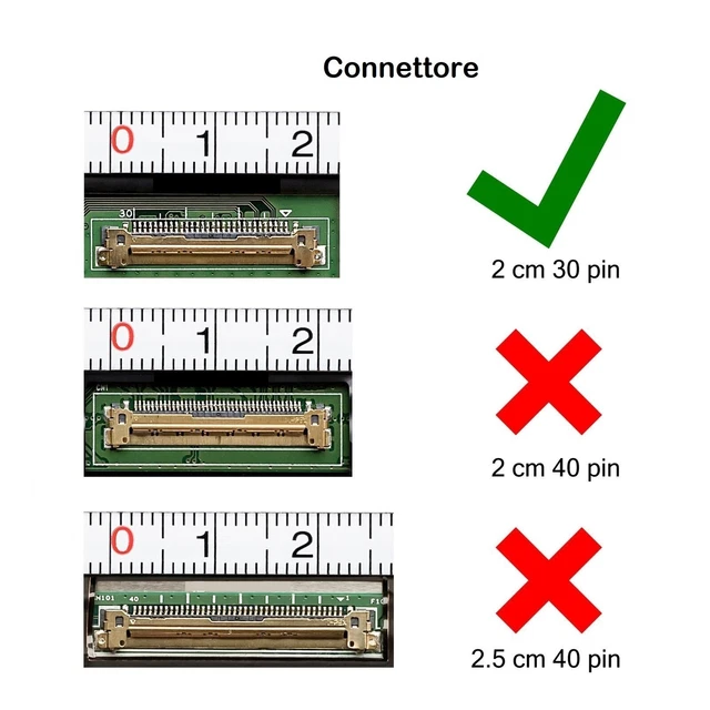 DISPLAY LCD HP NOTEBOOK PC 245 G10 SERIES LED Slim 30 Pin WXGA HD ...