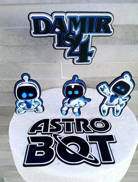 ASTRO BOT CAKE Topper Set 3d Non Edible £12.16 - PicClick UK