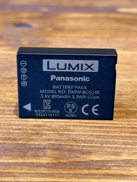 PANASONIC LUMIX DMW-BCG10E Genuine Rechargeable Li-ion Battery Used Free P&P £19.95 - PicClick UK