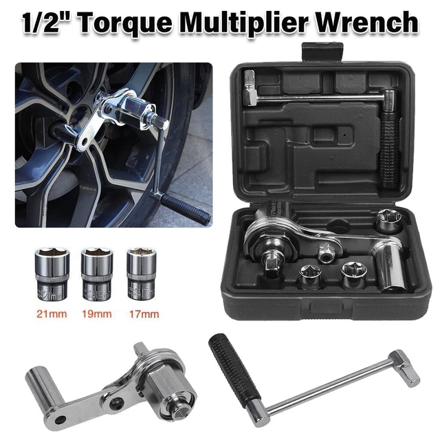 CAR TORQUE MULTIPLIER Wrench Labor Saving Spanner Lug Nut Lugnuts ...