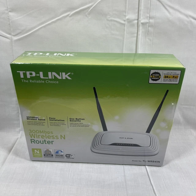 TP-LINK TL-WR841N 2.4GHZ N300 300Mbps Wireless WiFi Router / AP / Range ...