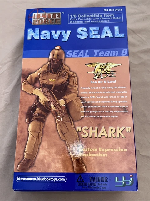 BLUE BOX INTERNATIONAL Elite Force Models 1/6 Scale SEAL Team 8 - Shark ...