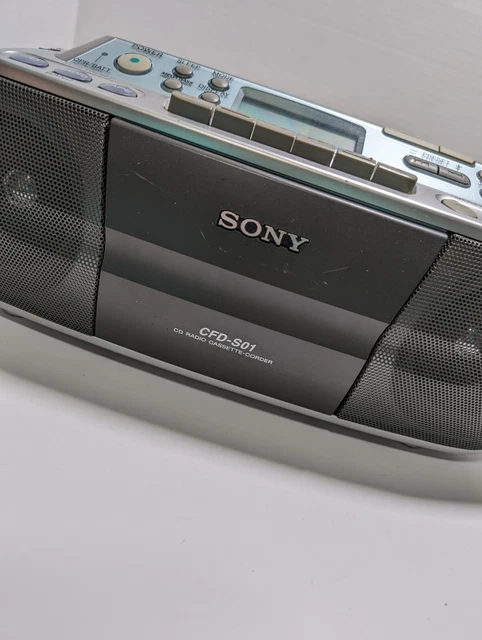 SONY CFD-S01 CD Radio Cassette-Grabadora Boombox con Reproducción CD-R ...