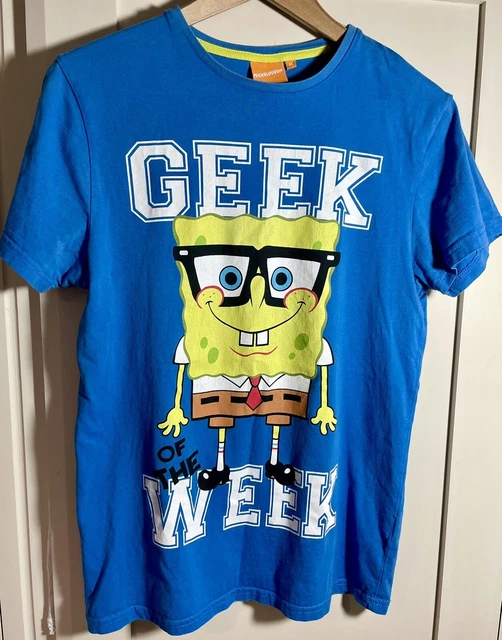 SPONGE BOB T Shirt Square Pants Geek Of The Week Original Nickelodeon ...
