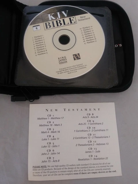 HENDRICKSON BIBLES NKJV Audio Bible Old Testament New Testament 14 CDS ...