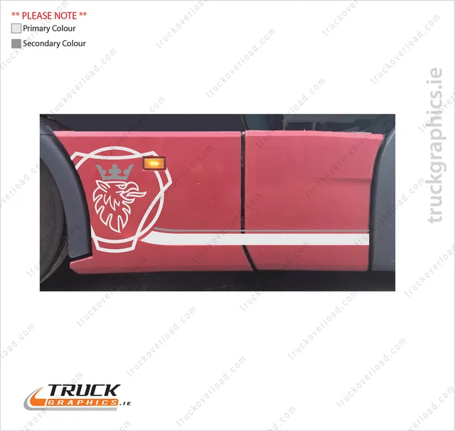 SCANIA R/S SERIES Griffen sideskirt Decal,Sticker Graphic, New ...