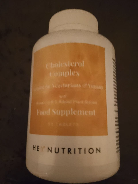 HEY NUTRITION VEGAN cholesterol lowering tablets contents 90 £21.50 ...