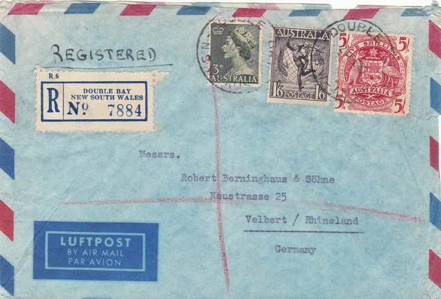 LETTERA DI POSTA Aerea Raccomandata Per Germania 1955 Con N° Yvert 197 ... LETTERA DI POSTA Aerea Raccomandata Per Germania 1955 Con N° Yvert 197 ...