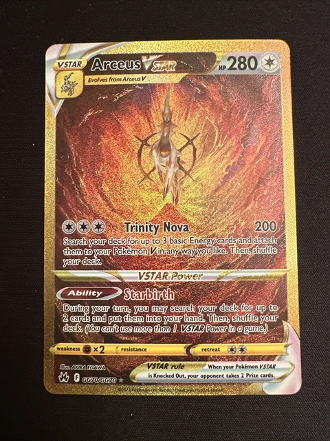 POKÉMON TCG ARCEUS VSTAR Crown Zenith: Galarian Gallery GG70/GG70 Holo ...
