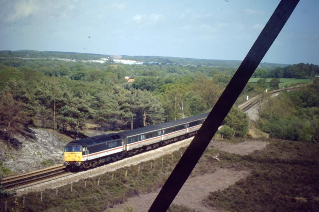 35MM SLIDE BR BRITISH RAIL DIESEL Class 47 47853 Ninfrith Heath 1996 £3 ...