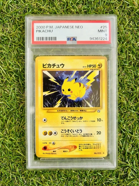 CARTE POKEMON PIKACHU Neo 1 Genesis 025 2000 PSA 9 Jap EUR 99,99 - PicClick FR