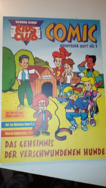 BURGER KING KIDS Club Comic, Werbe Comic, 1984, Selten, wie neu EUR 5 ...