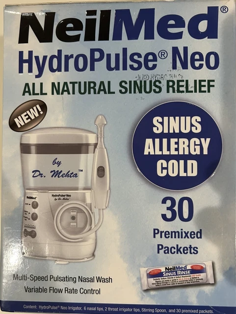 NEILMED HYDROPULSE NEO Electric Nasal Irrigation System + 30 Rinse ...