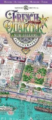 FRENCH QUARTER NEW Orleans Illustrated Map, , £12.41 - PicClick UK