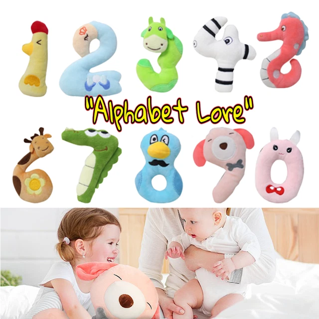 BABY ALPHABET LORE Plush Toy Number Blocks Educational Doll Kids Decor ...