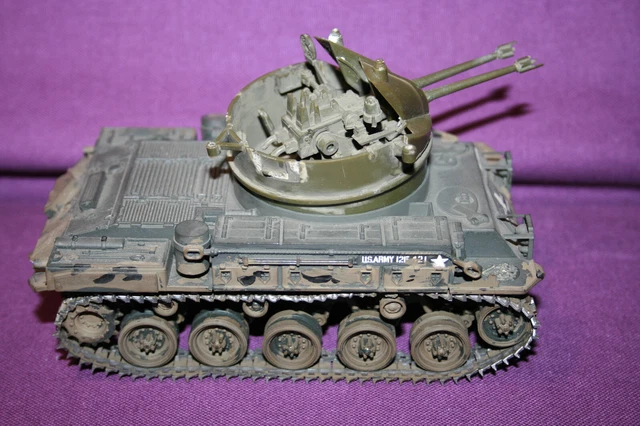 TAMIYA M42 DUSTER Twin 40mm AA Tank 1:35 scale model for parts, spares ...