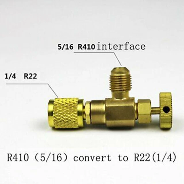PRECISION CNC MACHINED R410 R22 Charging Valve Adapter for Air ...