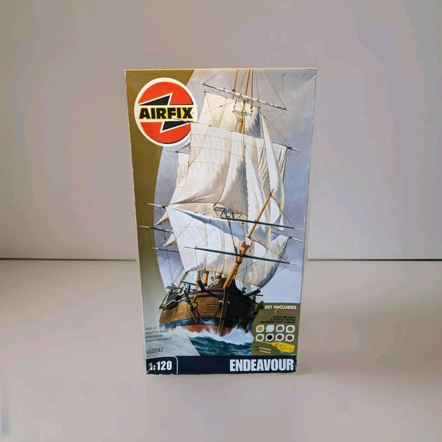 AIRFIX HM BARK ENDEAVOUR 1768 Ship Model KIT A50047 New And Sealed 1: ...