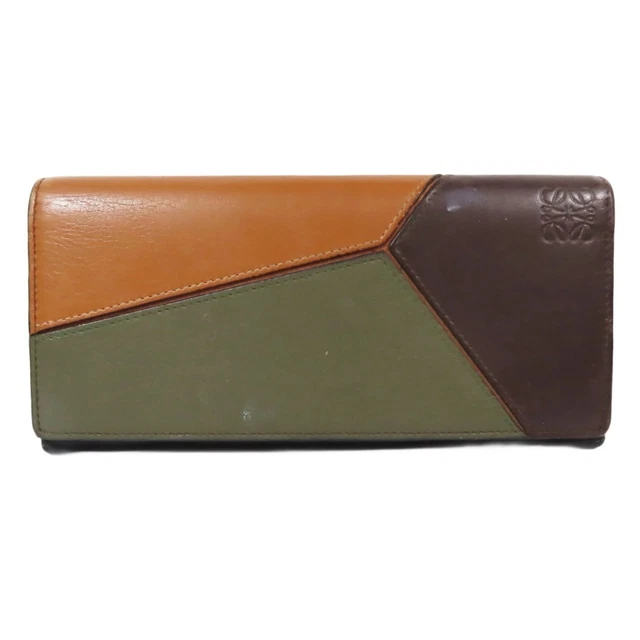 LOEWE PUZZLE HORIZONTAL Long Wallet, Anagram Engraved, Bi-fold, Leather ...