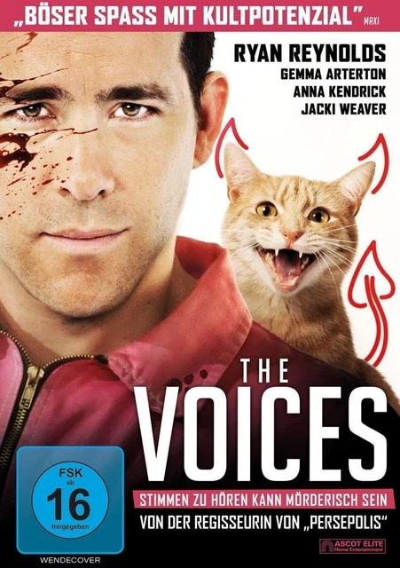 THE VOICES (DVD) Ryan Reynolds Gemma Arterton Anna Kendrick Jacki ...