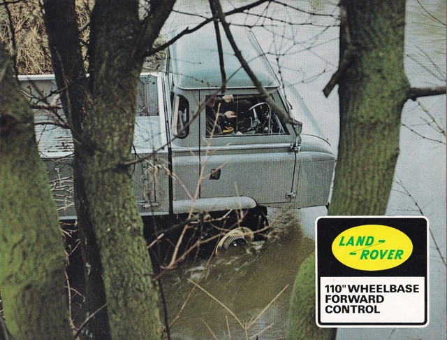 LAND ROVER 110& WHEELBASE FORWARD CONTROL BROCHURE, PUBLICATION No.707 ...