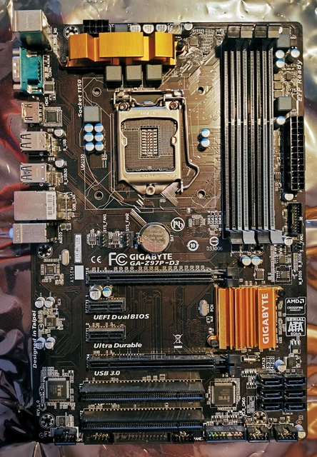 GIGABYTE GA-Z97P-D3 MOTHERBOARD Intel Z97 LGA 1150 (Socket H3) ATX £64.99 - PicClick UK
