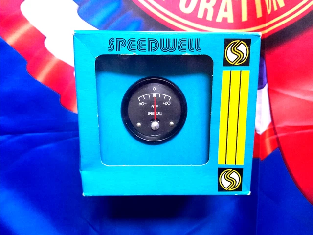 CLASSIC MINI COOPER S Genuine Speedwell Mk1 Amps Gauge Nos Rare Works ...