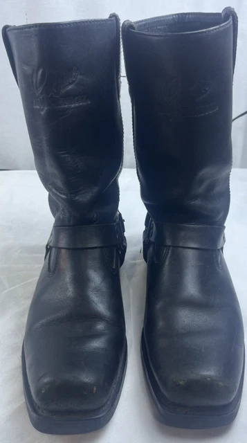 HARLEY-DAVIDSON GENUINE LEATHER Boots Bar And Shield Mens Size 10-1/2 £ ...