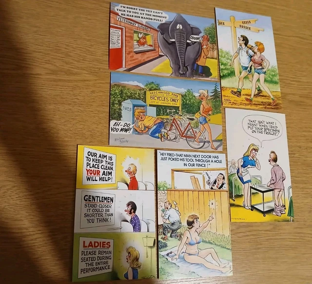 COLLECTION OF BAMFORTH Saucy Seaside Postcards New £8.25 - PicClick UK