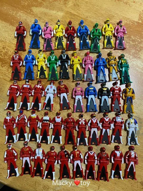 POWER RANGERS SUPER Megaforce Gokaiger Ranger Key 50p set BANDAI Japan ...