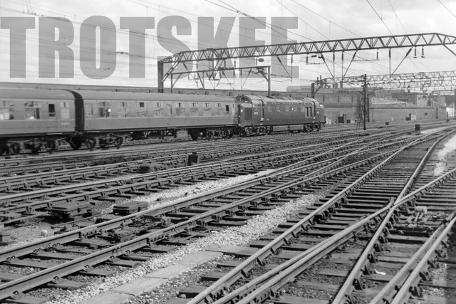 LARGER NEGATIVE BR British Railways Diesel Loco DP2 Crewe 1962 ...