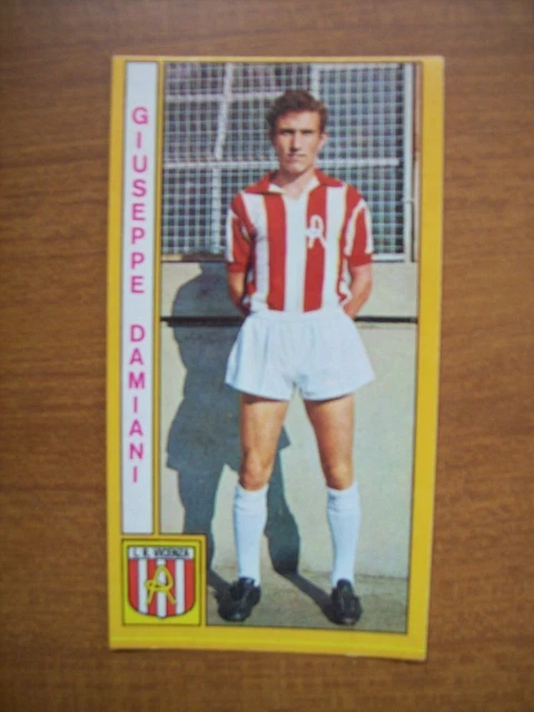 FIGURINA CALCIATORI PANINI 1969/70 L.r.vicenza Giuseppe Damiani ( X4-1 ...