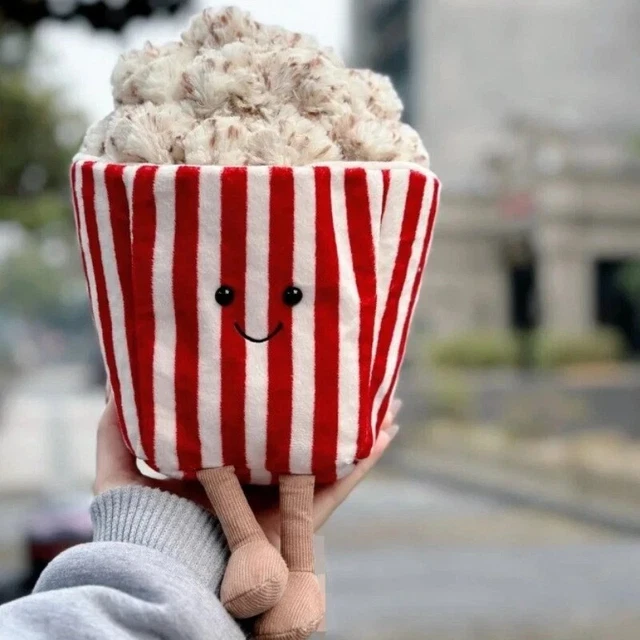 JELLYCAT AMUSEABLE POPCORN Birthday Plush Toy 19CM Brand New With Tags ...
