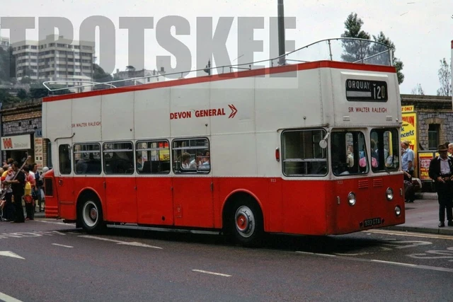 35MM SLIDE DEVON General Leyland PDR1 Metro Cammell 933 933GTA Torquay ...